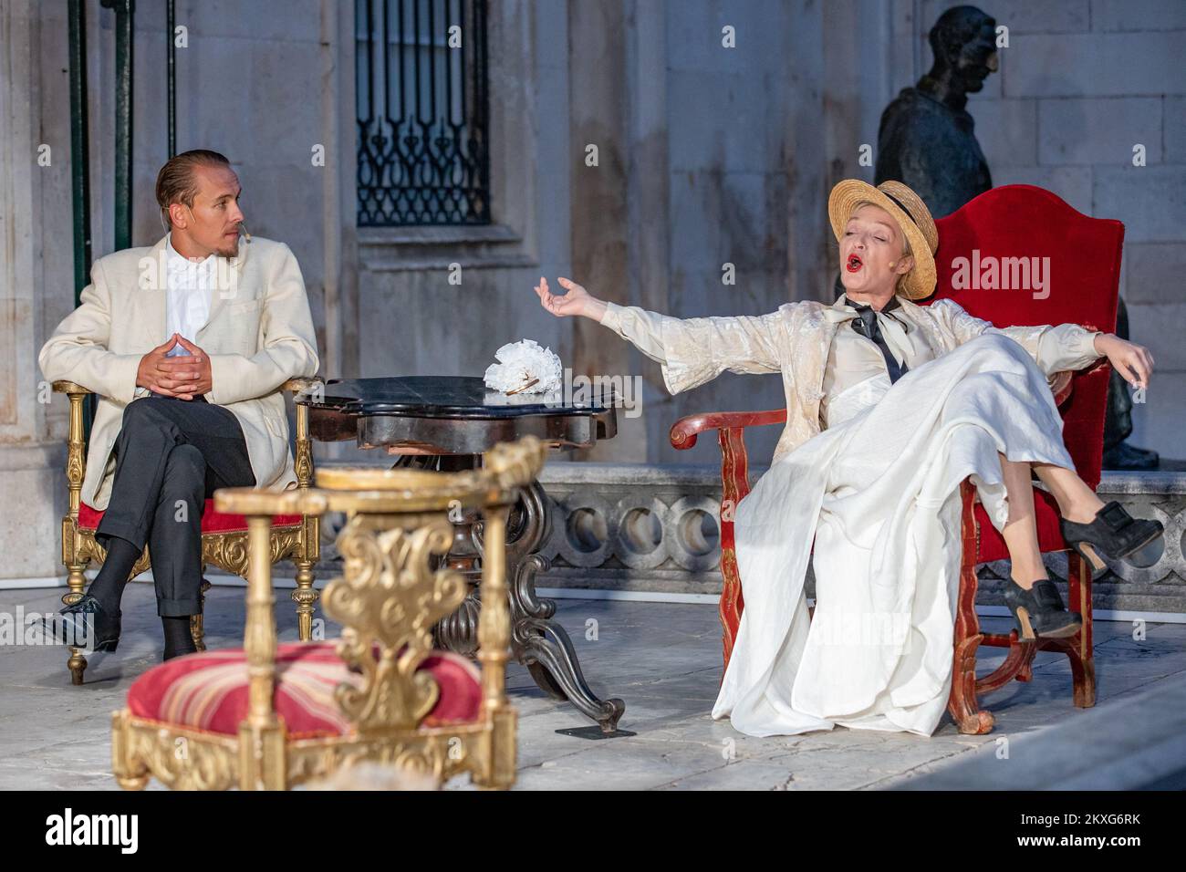 04.06.2020., Dubrovnik, Croatia - Actors of the Marin Drzic Theater ...