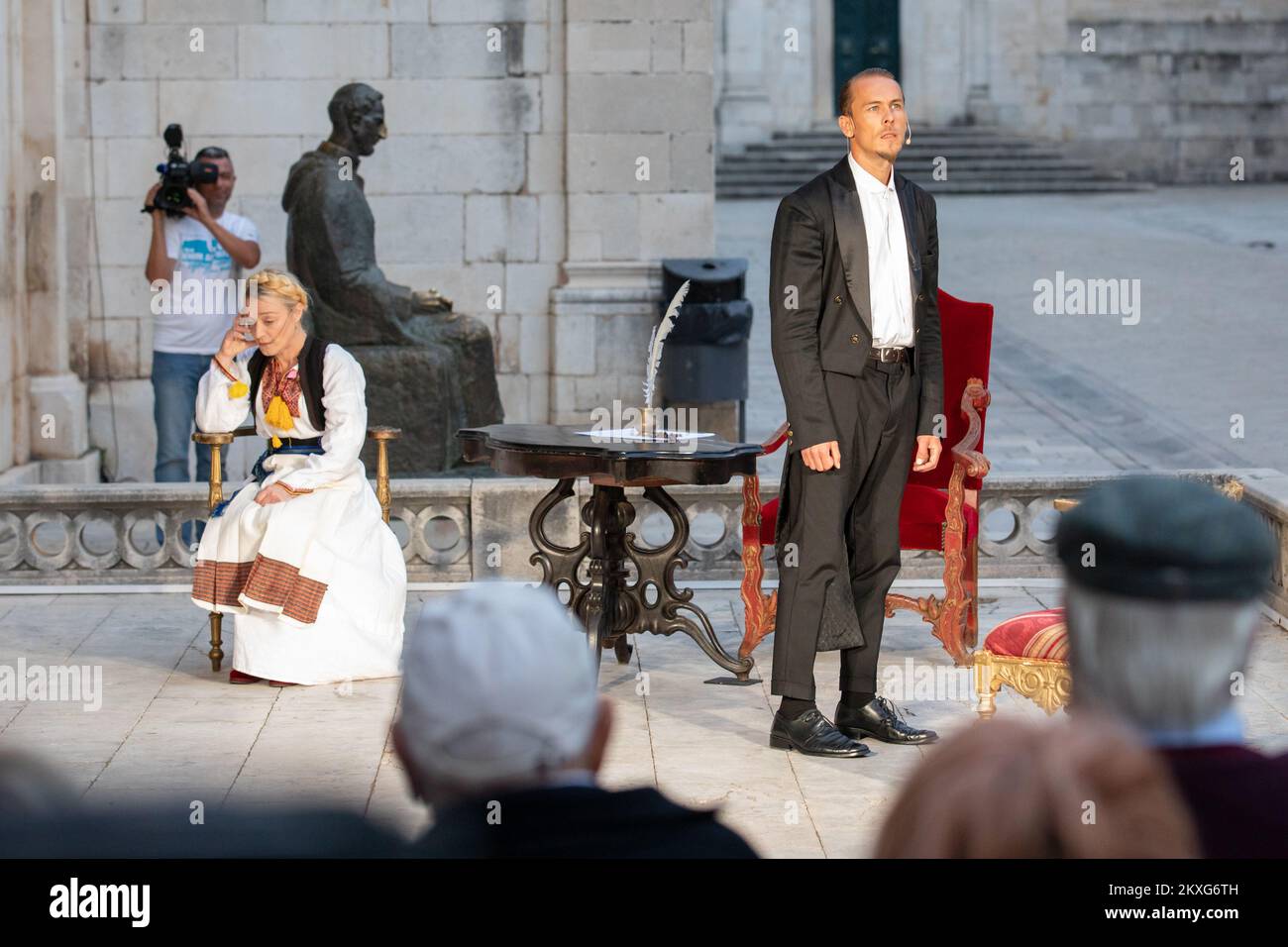 04.06.2020., Dubrovnik, Croatia - Actors of the Marin Drzic Theater ...