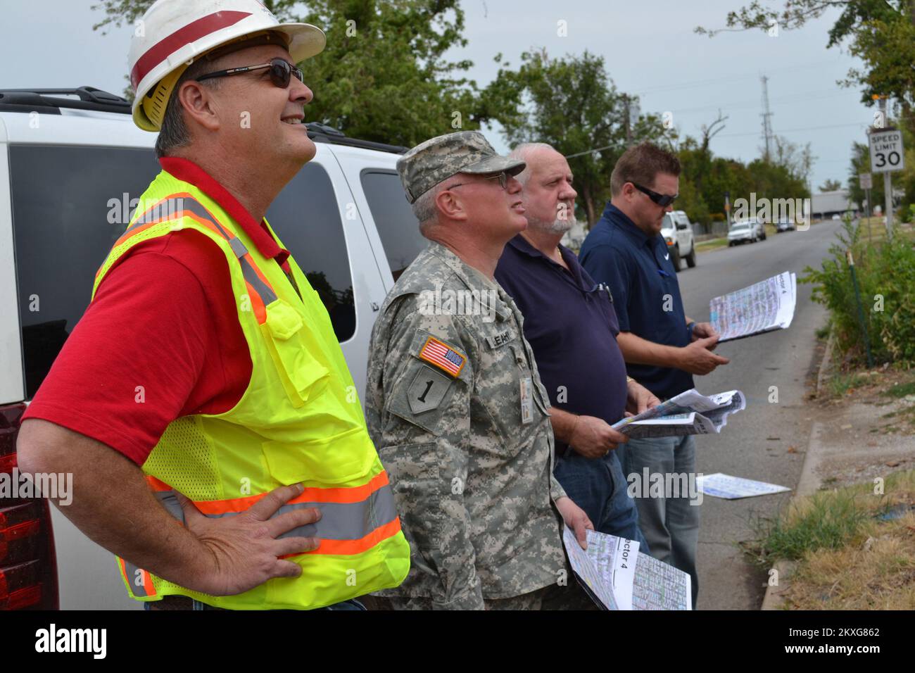 Multi-Agencies Debris Task Force conducting an assessment in Jop ...