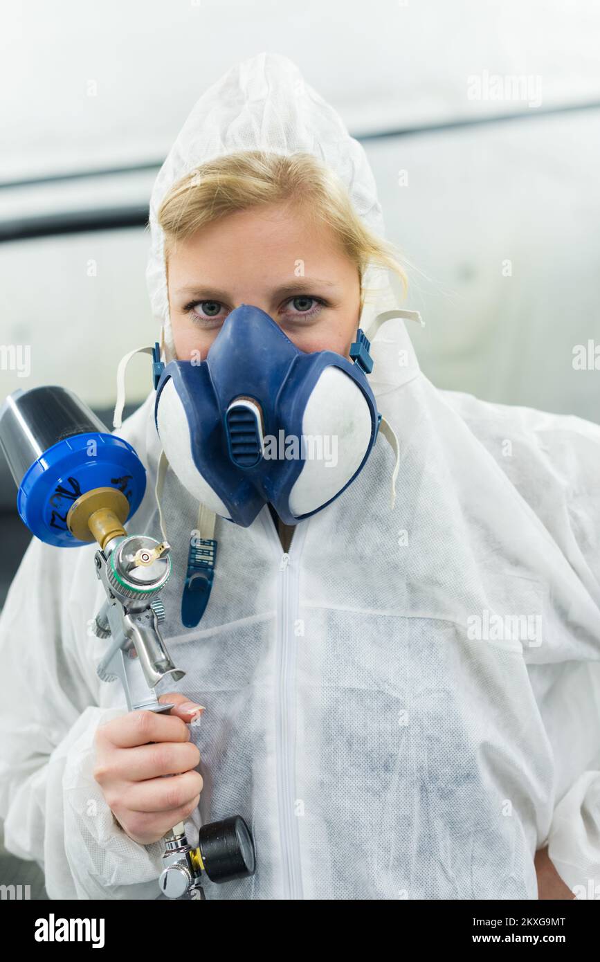 Woman wearing mask gun hi-res stock photography and images - Alamy