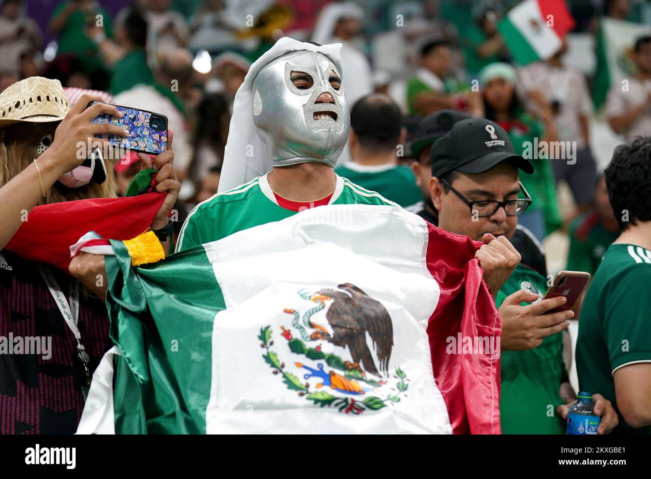 Mexico fans in the stands before the FIFA World Cup Group C match at ...