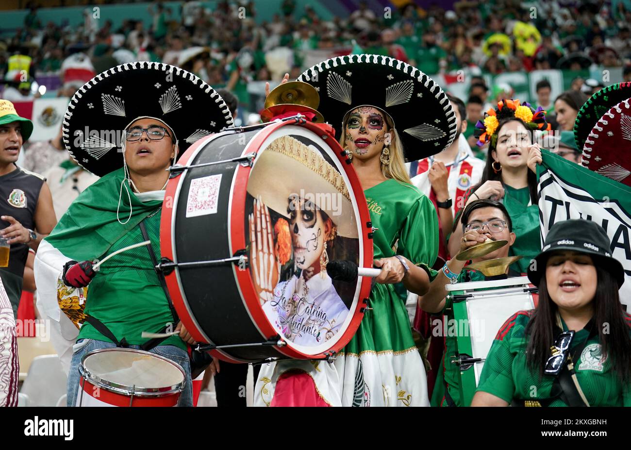 Mexico fans in the stands before the FIFA World Cup Group C match at ...
