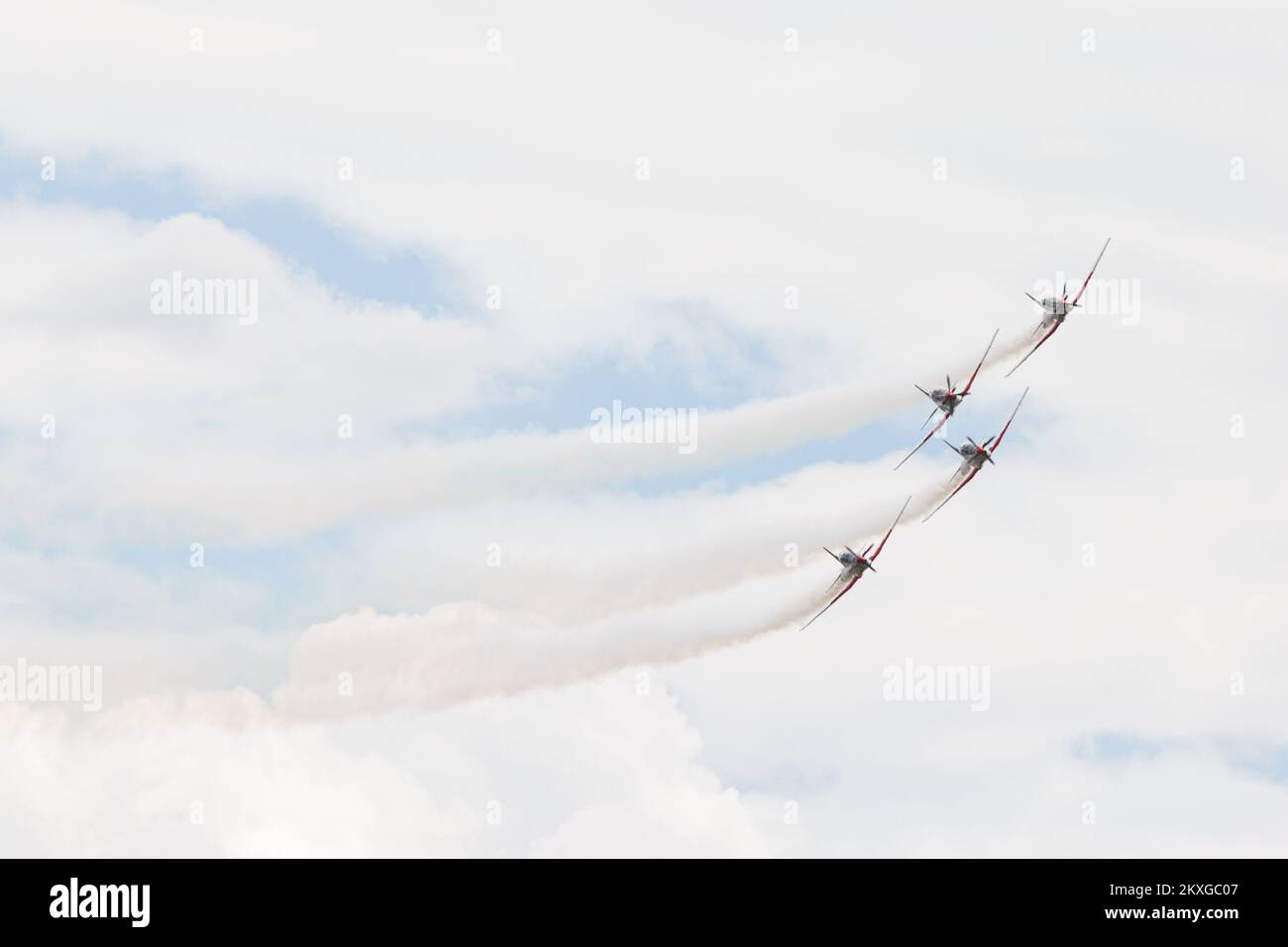 19.06.2020., Croatia, Zemunik - Ceremonial awarding of the flying badge to the cadets of the ...