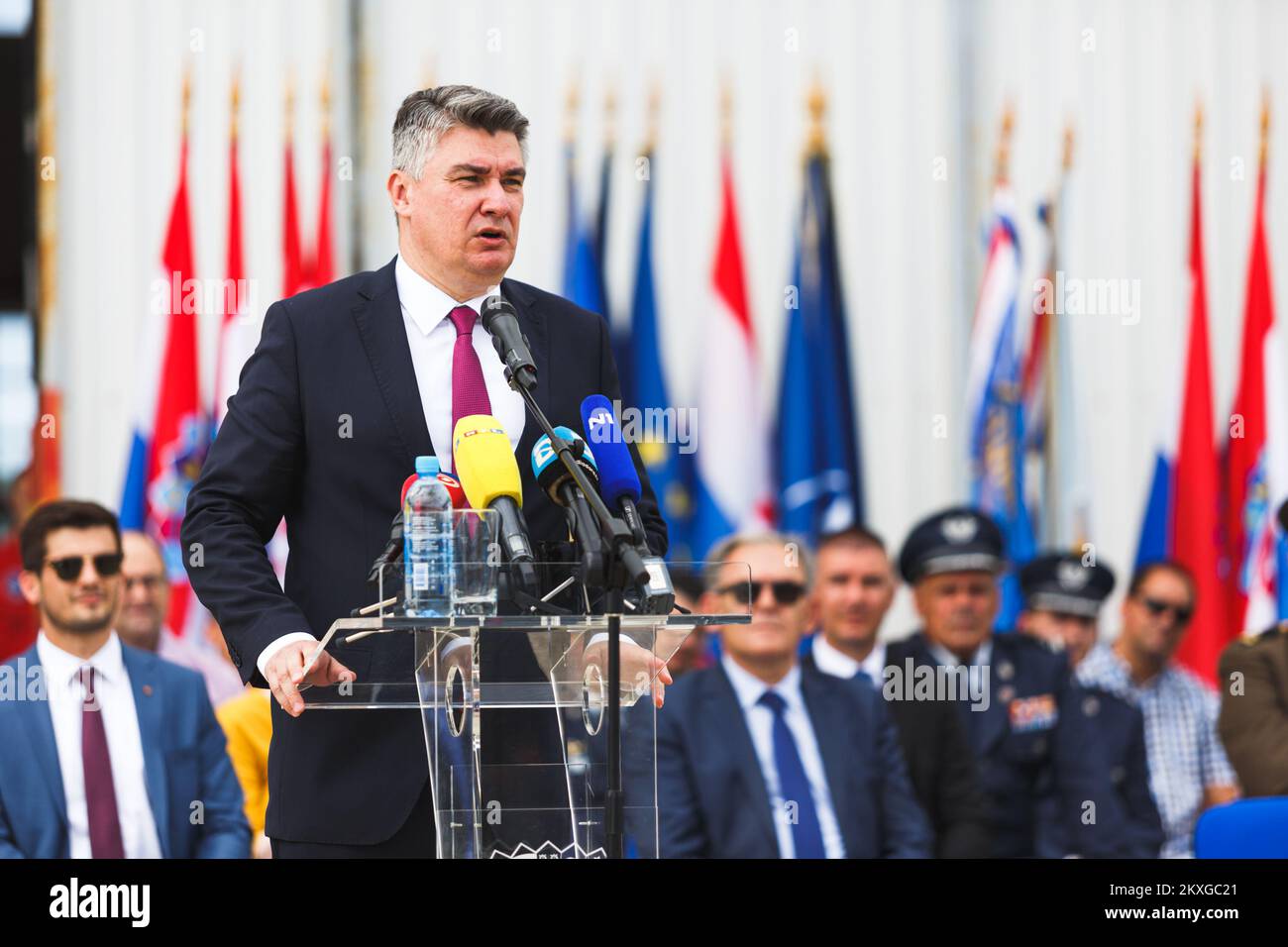 19.06.2020., Croatia, Zemunik - Ceremonial awarding of the flying badge ...