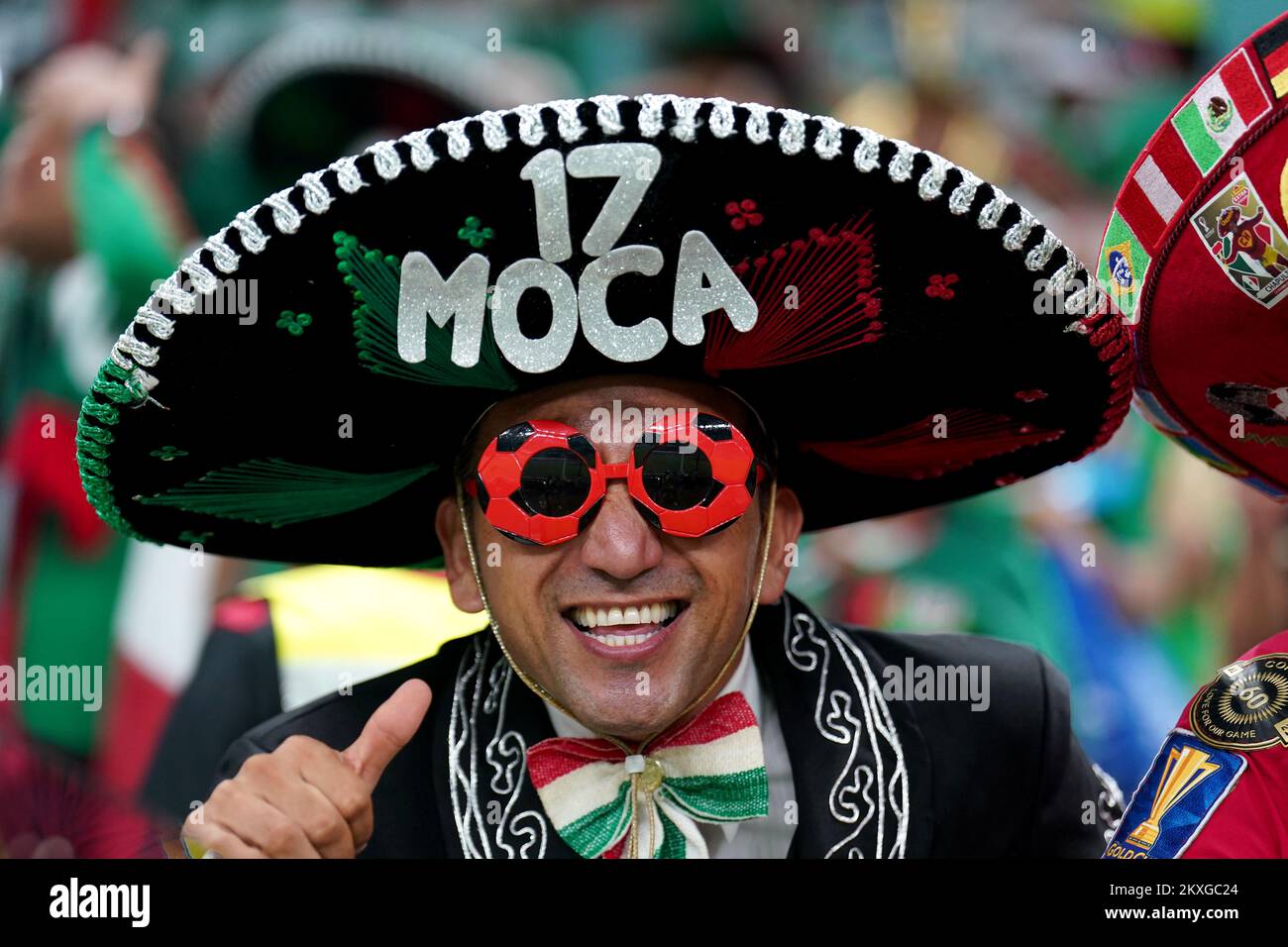 Mexico fans in the stands before the FIFA World Cup Group C match at ...