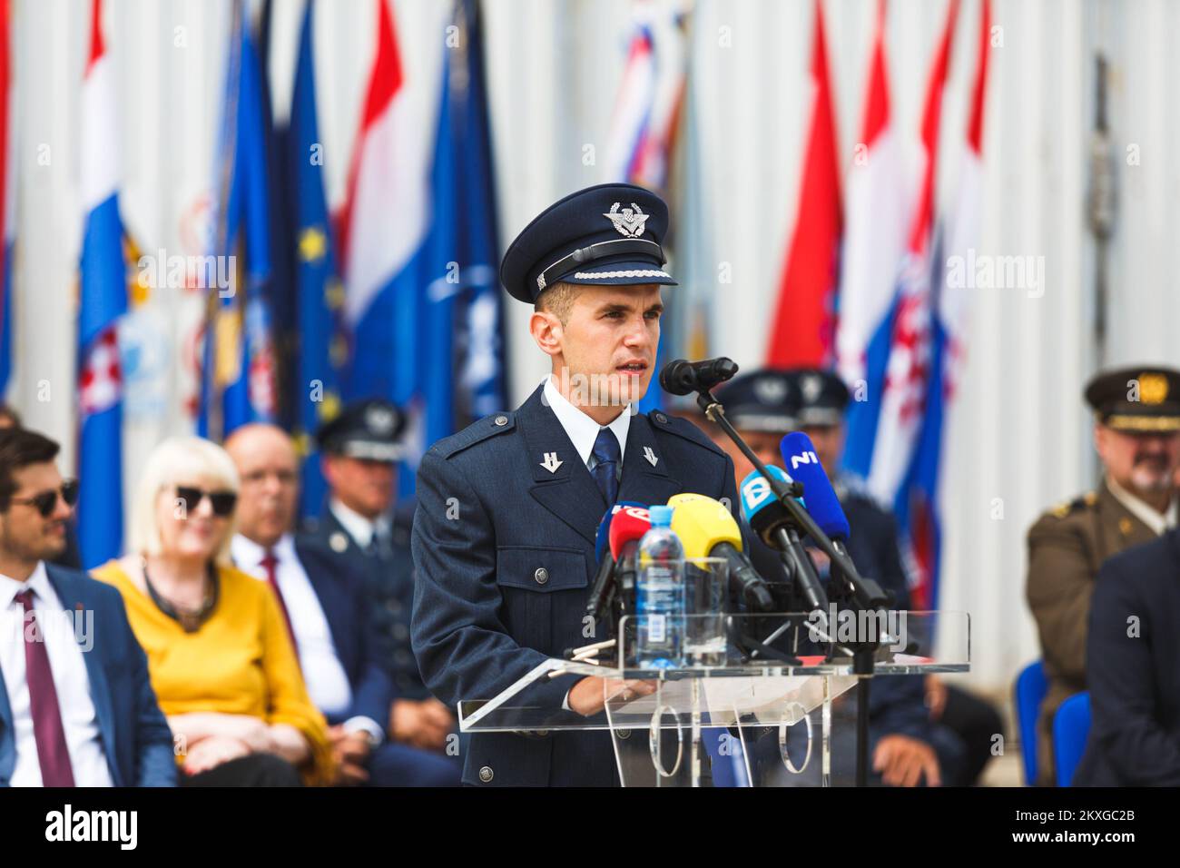 19.06.2020., Croatia, Zemunik - Ceremonial awarding of the flying badge ...