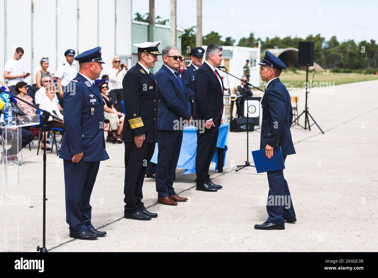 19.06.2020., Croatia, Zemunik - Ceremonial awarding of the flying badge ...