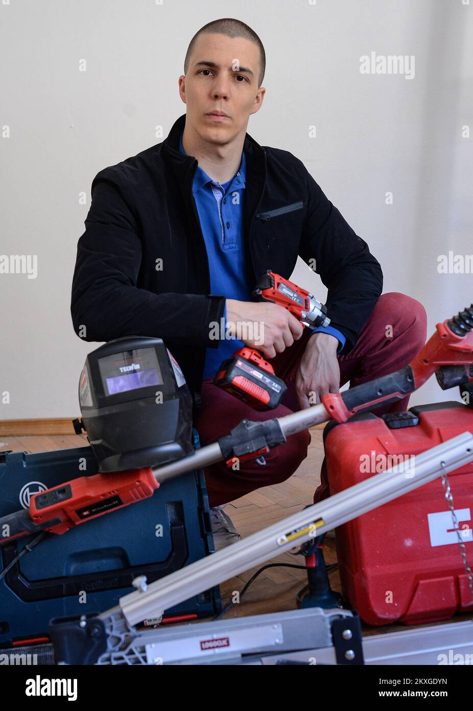 Young entrepreneur Igor Puhar recently opened a SKATT tool rental where ...