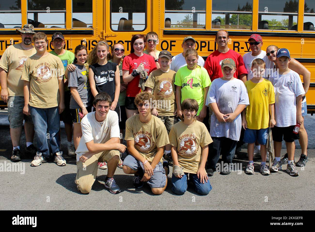 Boy Scouts Troop 393 from Carthage and Pack 47 at Junge Stadium ...