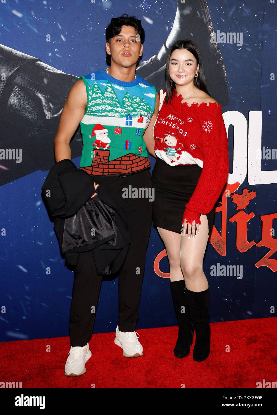 Los Angeles, USA. 29th Nov, 2022. Los Angeles, CA, - Nov 29, 2022: Jay Torres and guest arrive ...