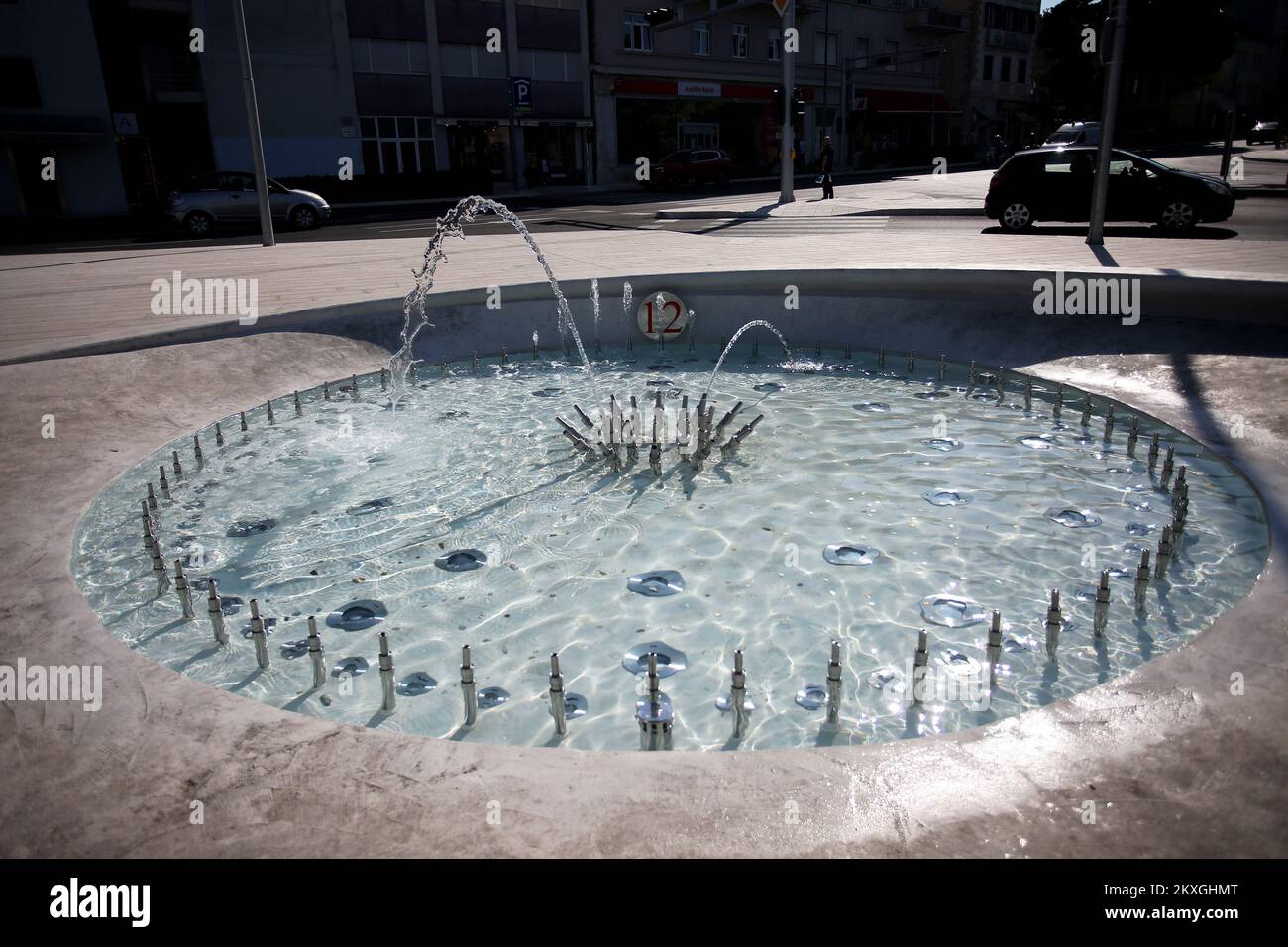 A unique water clock in the world has been installed on Sibenik's ...