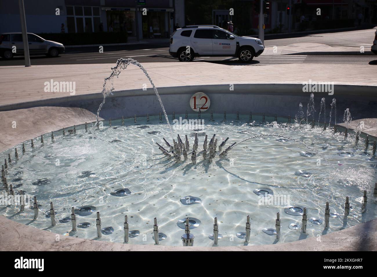 A unique water clock in the world has been installed on Sibenik's ...