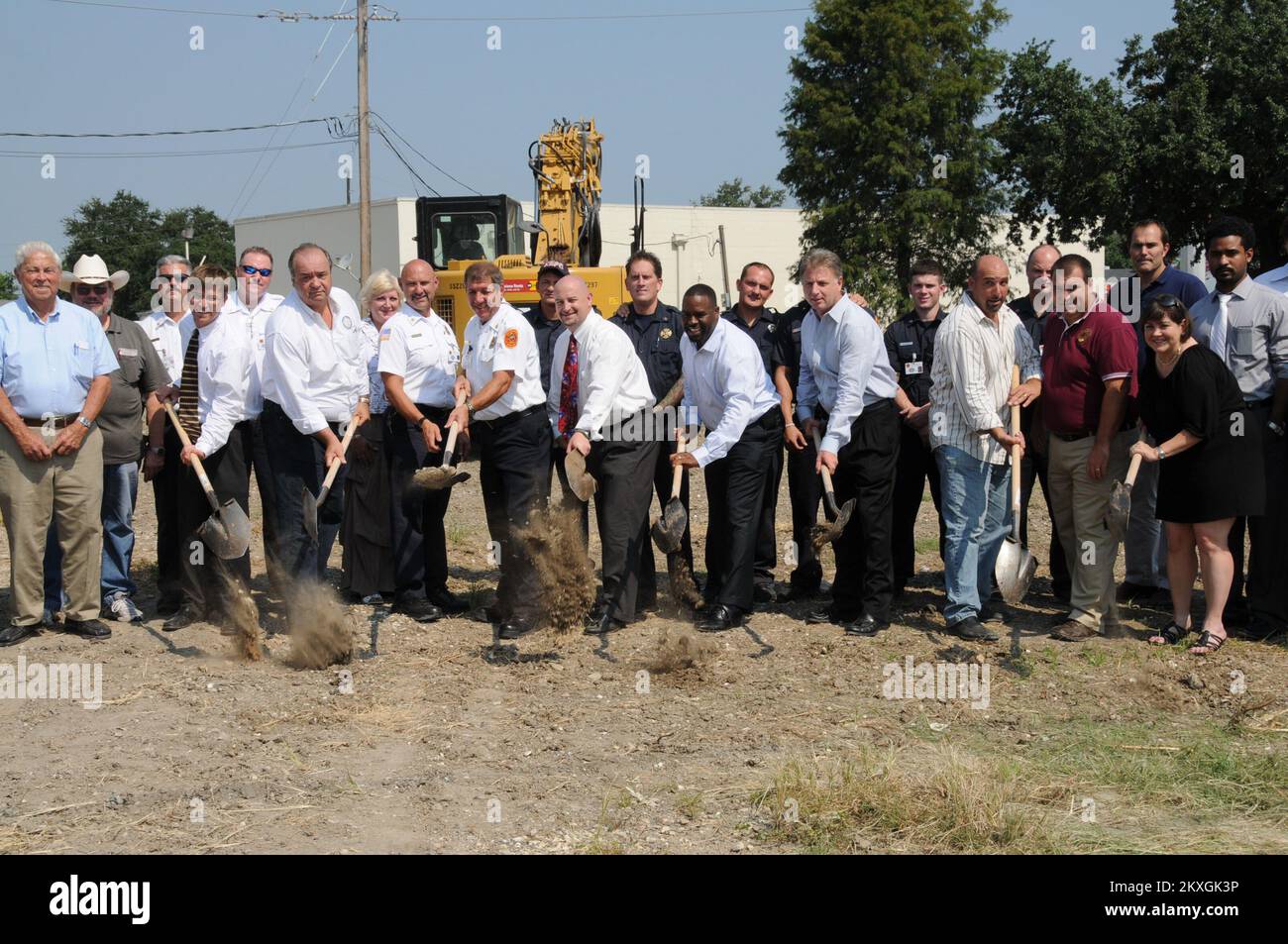 St. Bernard Fire Station #3 Groundbreaking. Louisiana Hurricane Katrina ...