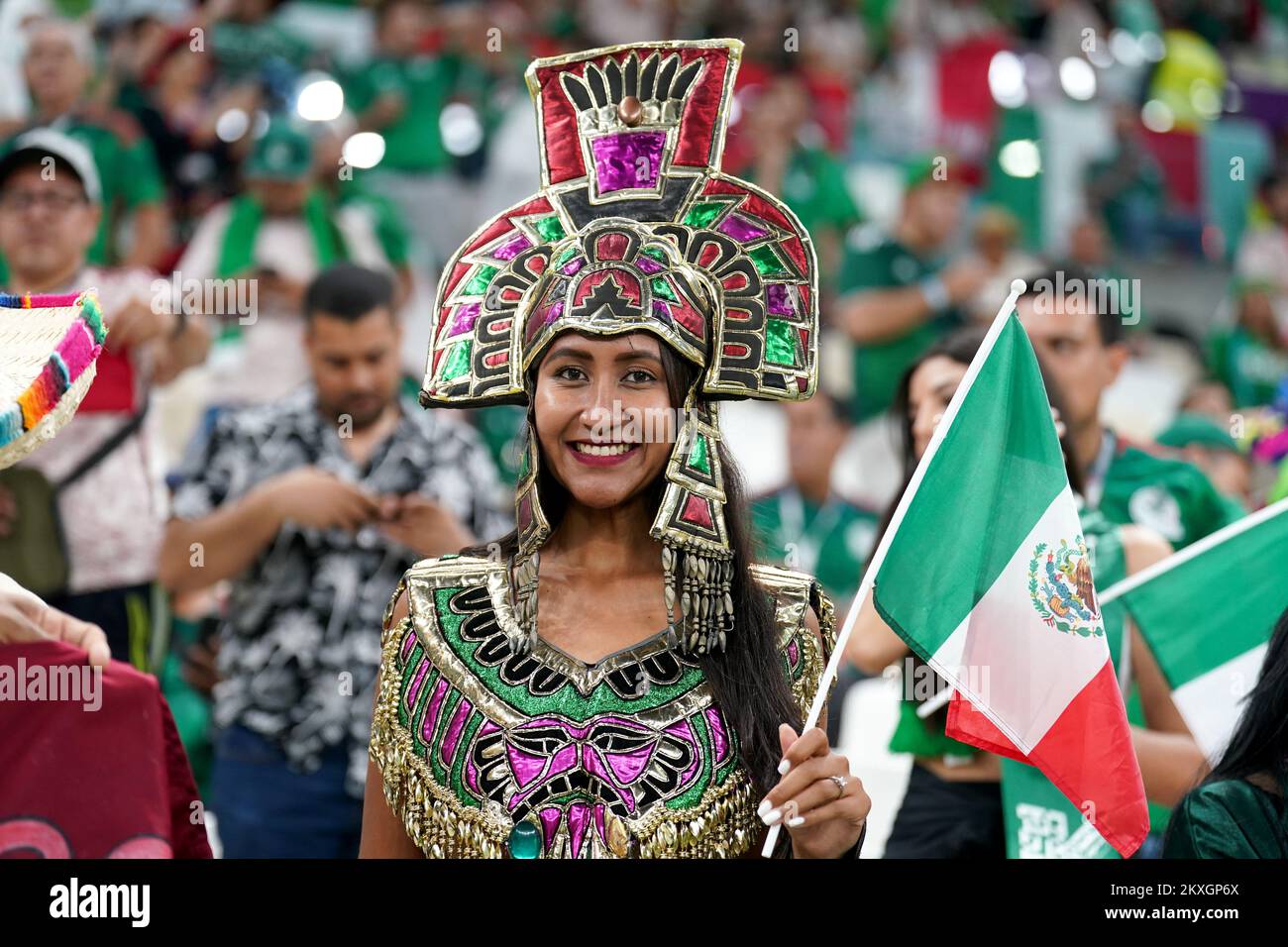 Mexico fans in the stands before the FIFA World Cup Group C match at ...