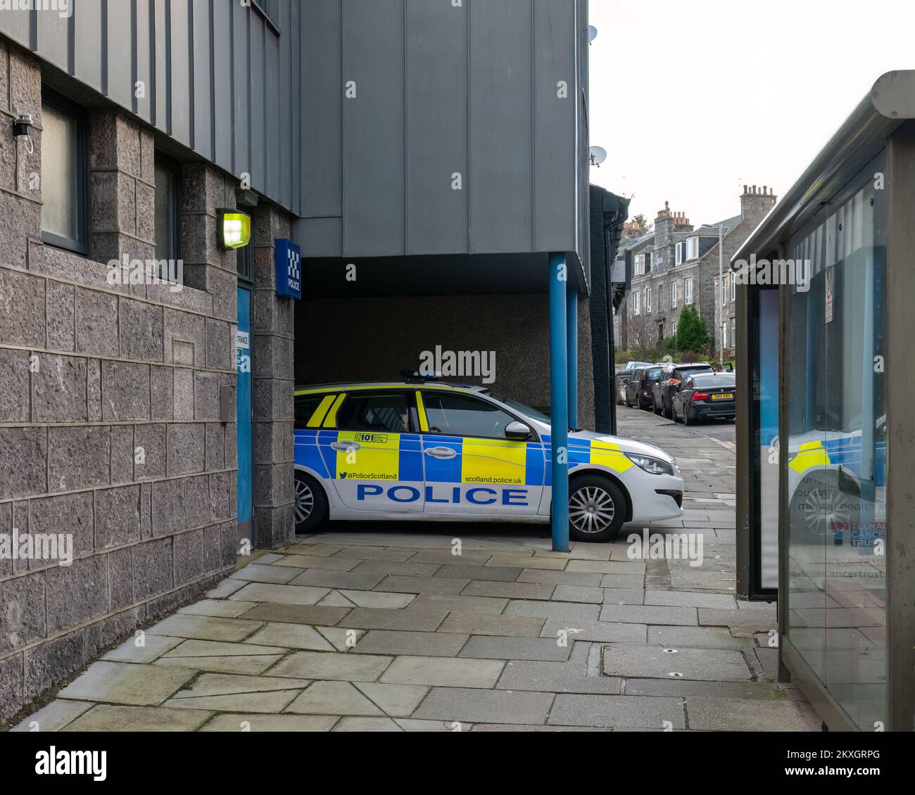 25 November 2022. Aberdeen, Scotland. This is the Police Station on ...