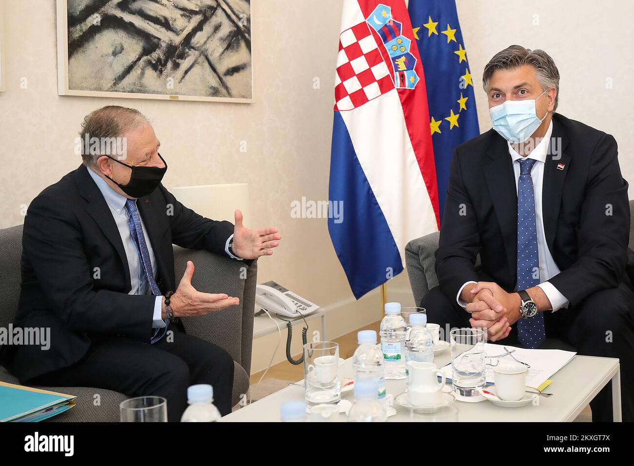 Prime Minister Andrej Plenkovic met with Jean Todt, the United Nations ...