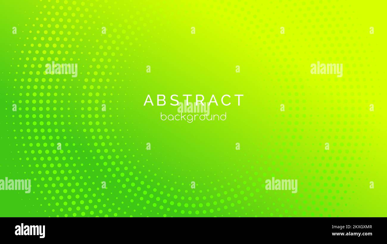 Green gradient dotted background. Halftone effect circle vector ...