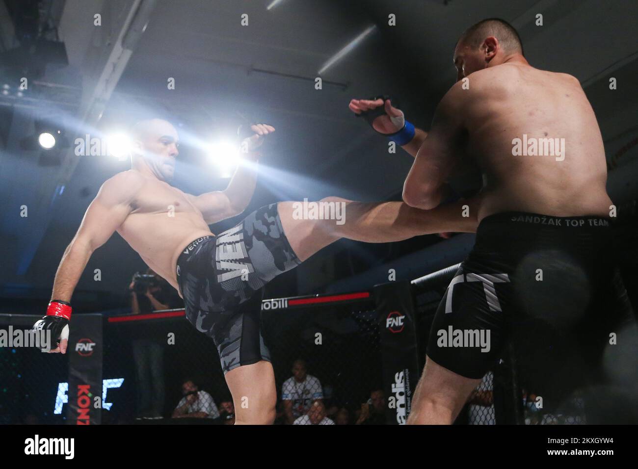 Ivan Erslan vs. Jusuf Hajrovic (-93 kg) fight during the FNC 3 Fight ...