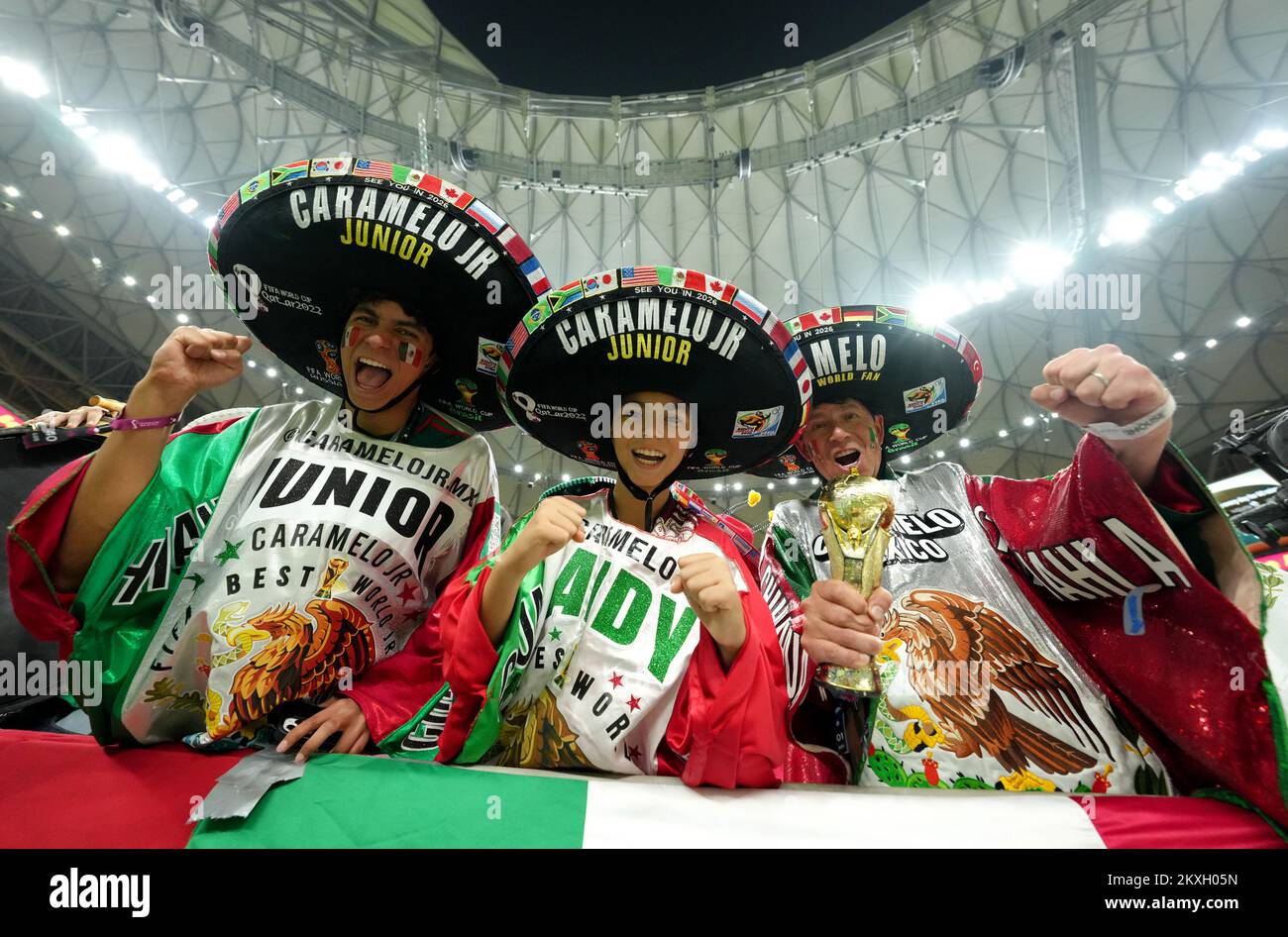 Mexico fans in the stands before the FIFA World Cup Group C match at ...