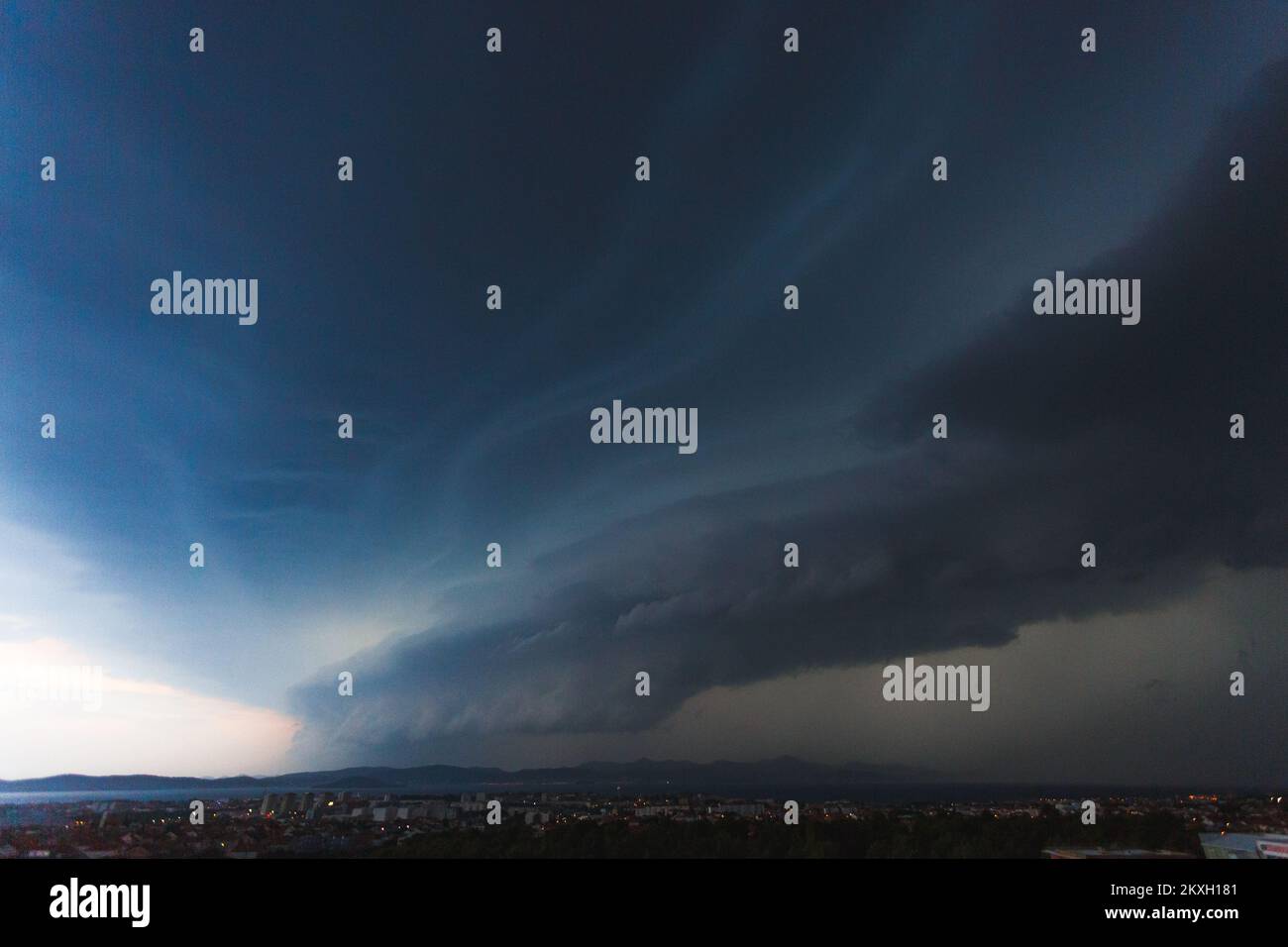 Storm clouds over Zadar, Croatia on 03. August, 2020. Photo: Marko ...