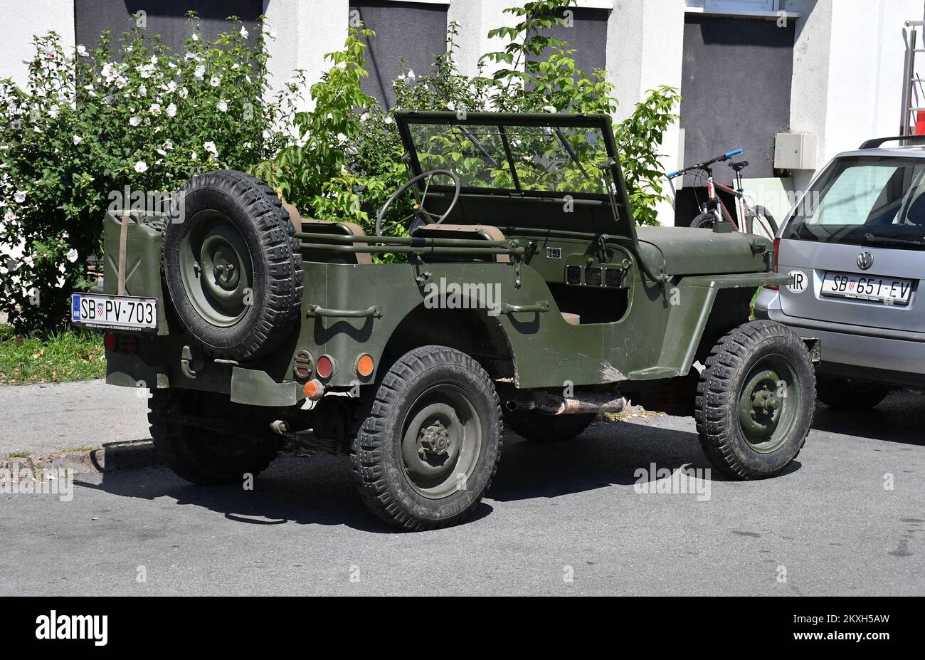 Photo taken on August 11, 2020. shows American military Jeep Willys, a ...