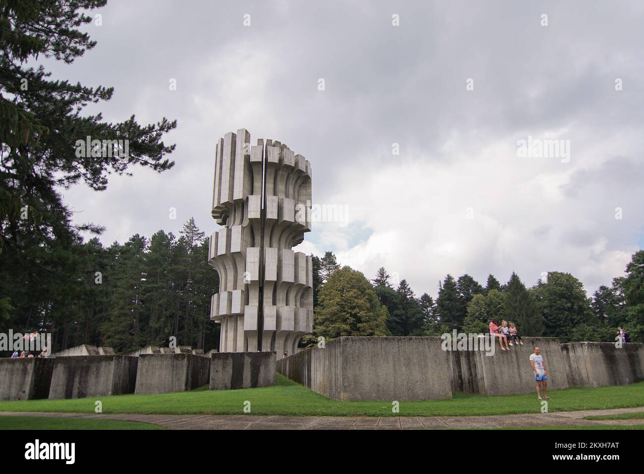 16.08.2020., Prijedor, Bosnia and Herzegovina â€“ Monument to the ...