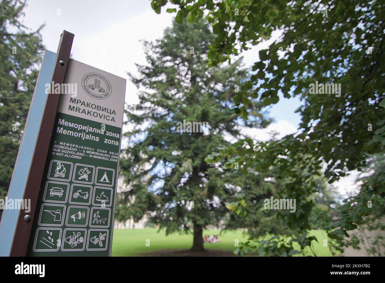 16.08.2020., Prijedor, Bosnia and Herzegovina â€“ Monument to the ...