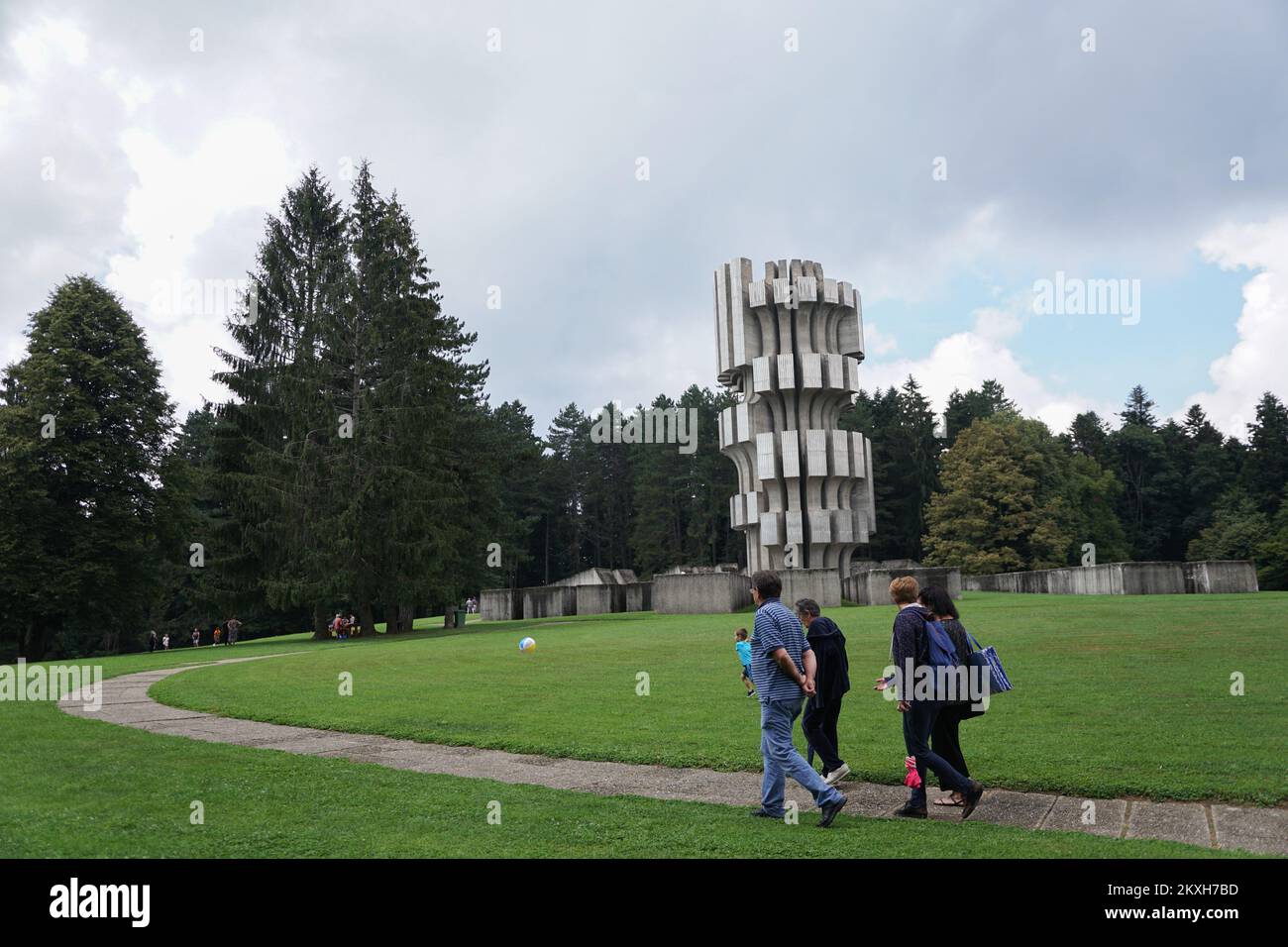 16.08.2020., Prijedor, Bosnia and Herzegovina â€“ Monument to the ...
