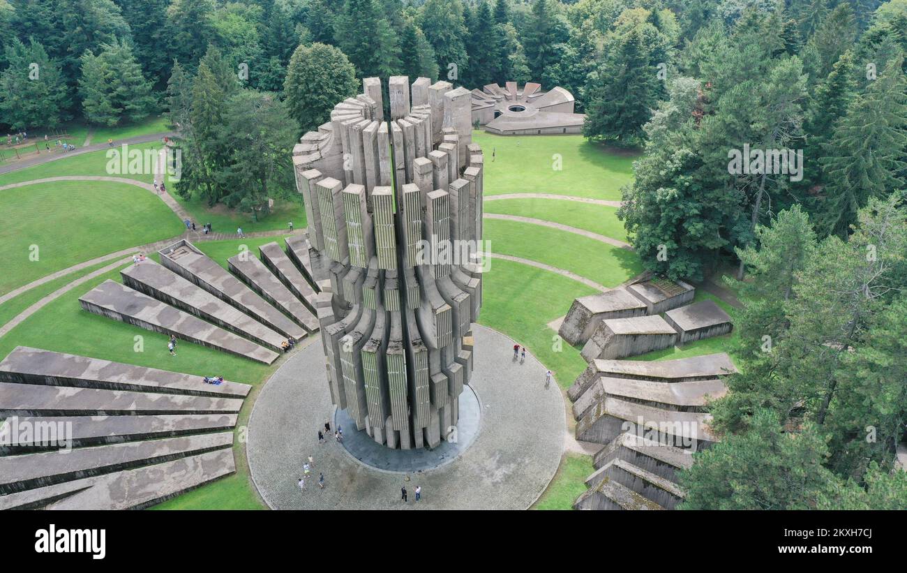 16.08.2020., Prijedor, Bosnia and Herzegovina â€“ Monument to the ...