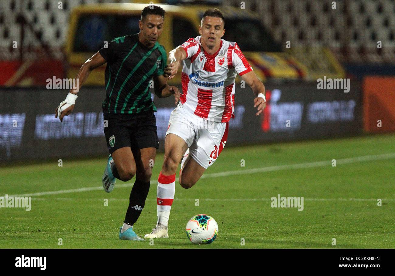 Milan Rodic of Red Star Belgrade during the match of the first round of ...
