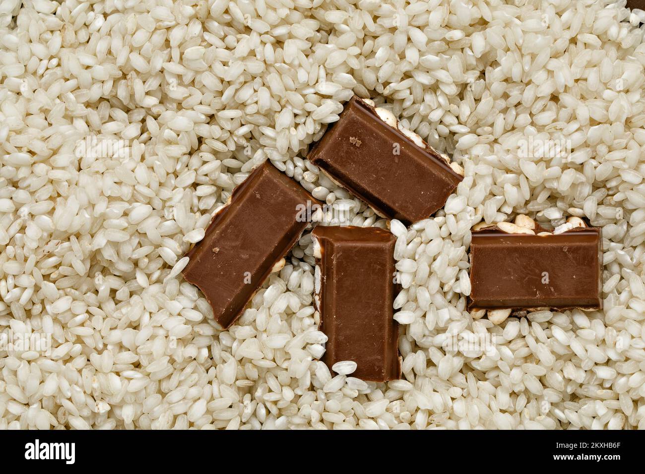 Picture shows chocolate with rice, in Zagreb, Croatia, on August 24 ...