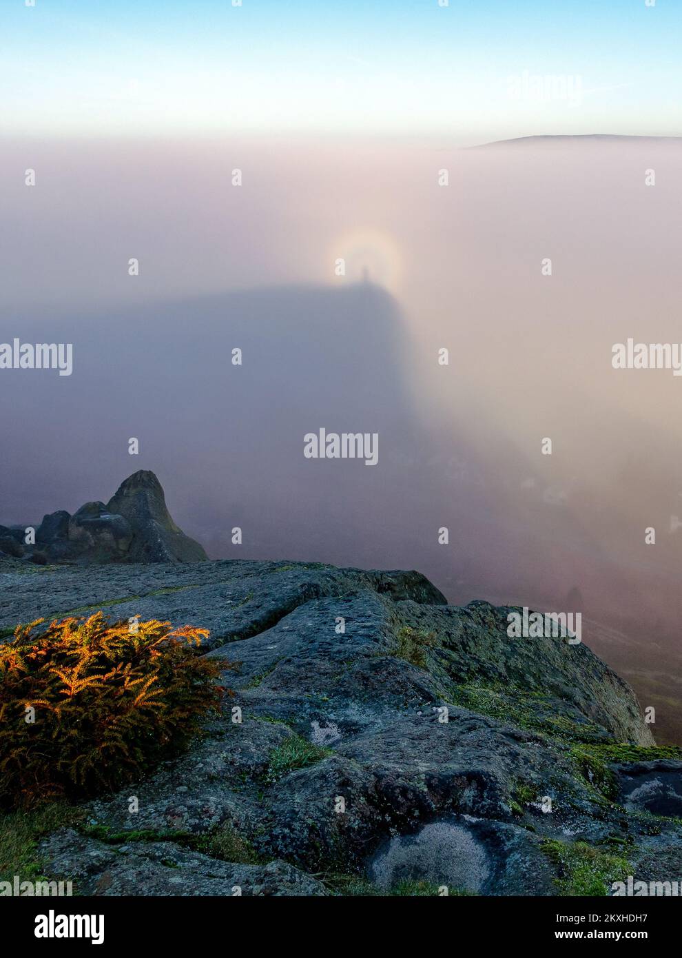 Brocken spectre and fogbow on a cloud inversion from the iconic ...