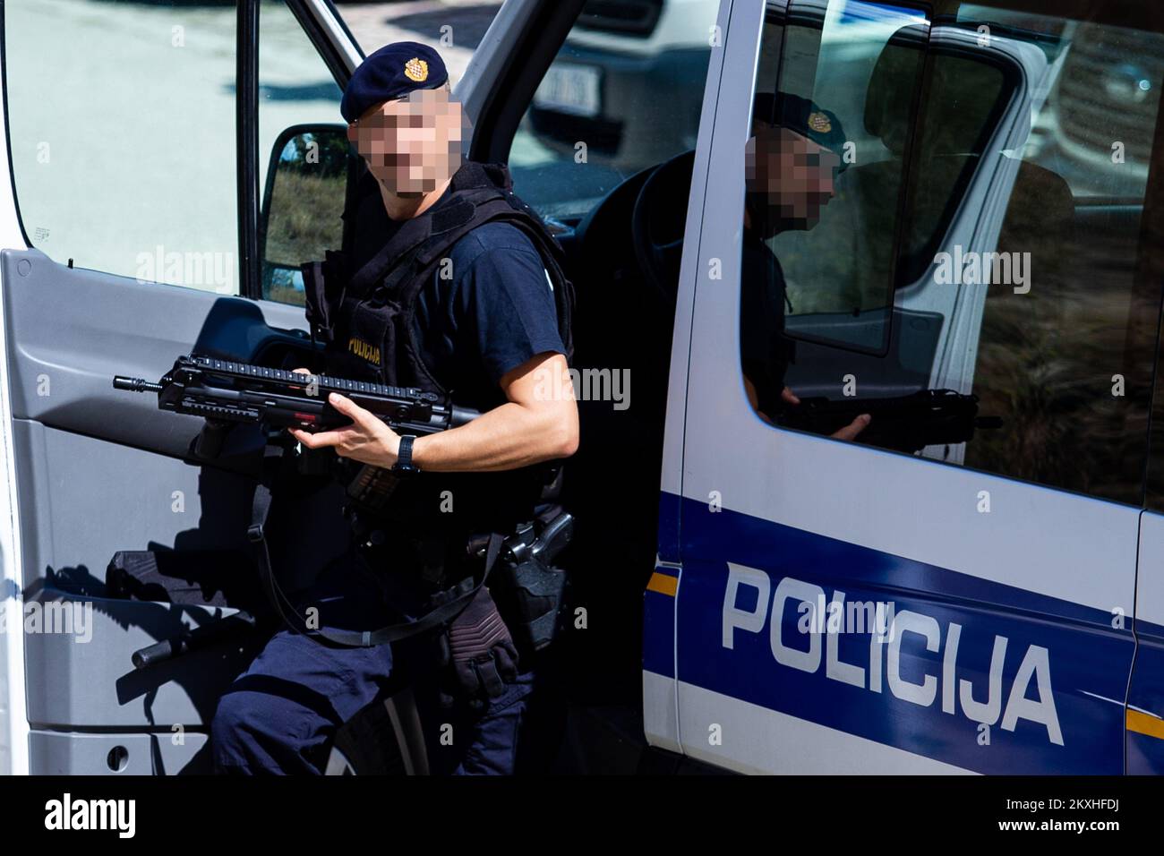 Police search for the killer in Split, Croatia, Sep. 2,2020. Branimir ...