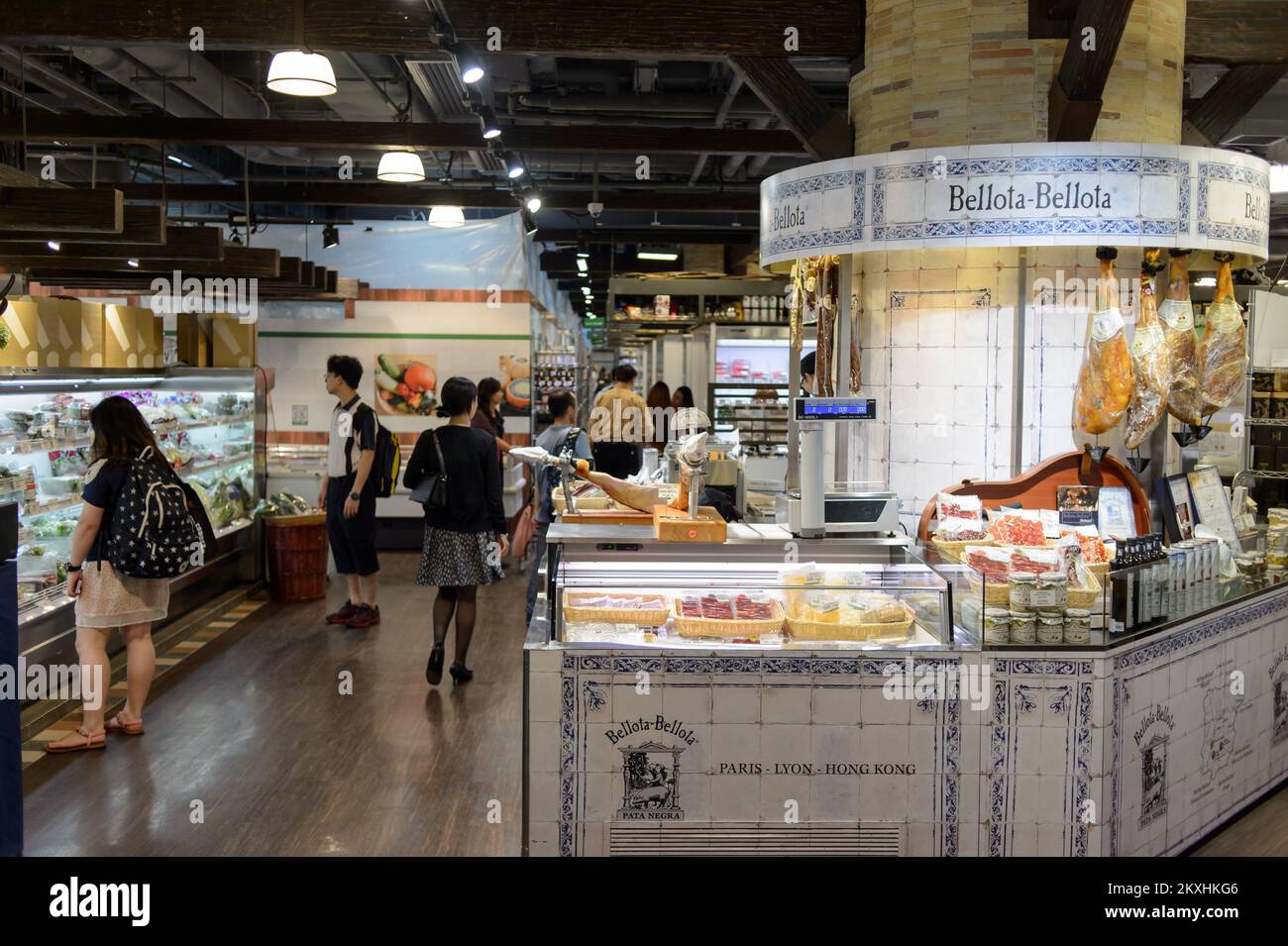 HONG KONG, CHINA - MAY 05, 2015: shopping center interior. In Hong Kong ...