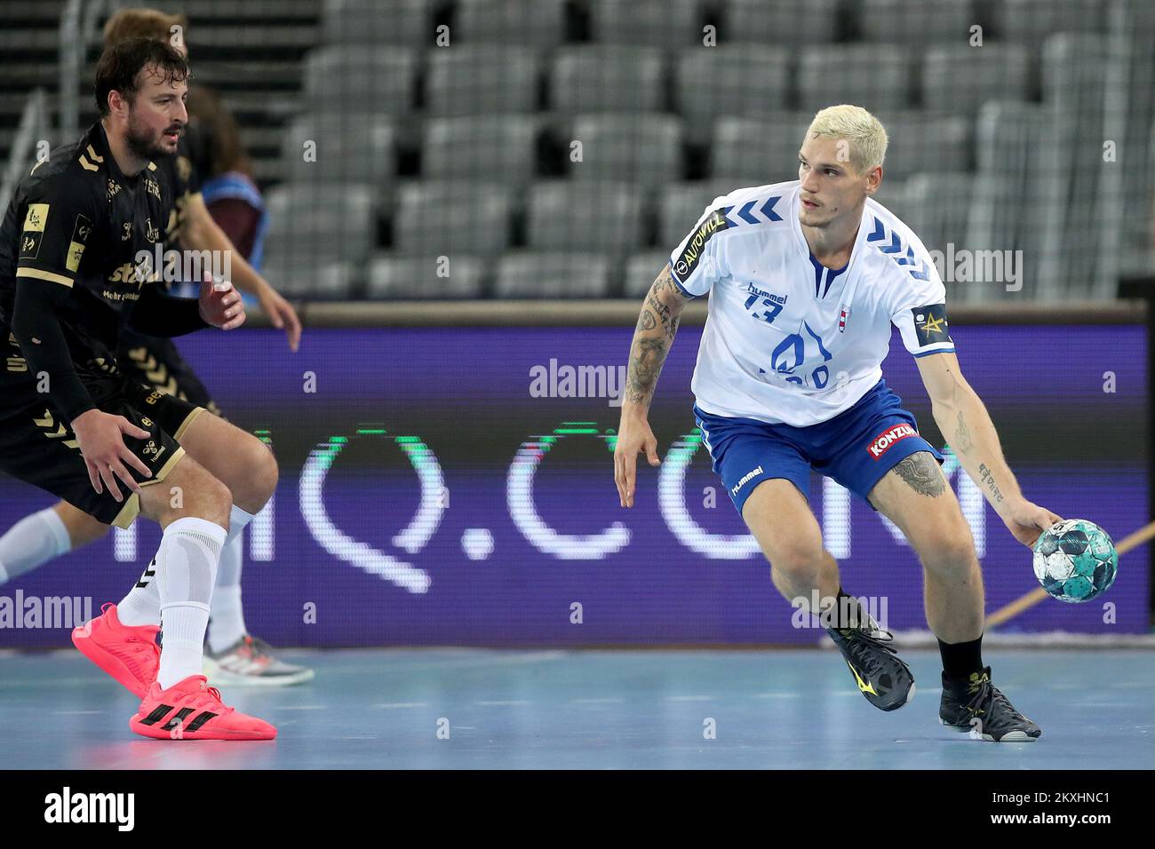 Mario Vuglac of PPD Zagreb in action during EHF Champions League match ...