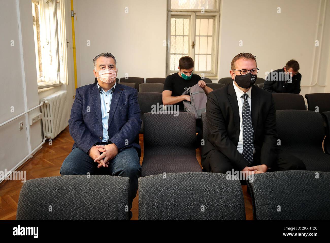 Witnesses Tomislav Matija Varga and Tomislav Lucic at the Agrokor case ...