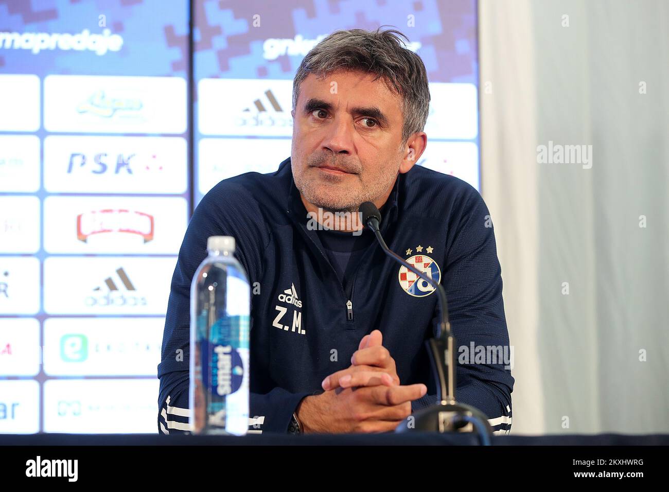 Coach Zoran Mamic at press conference of Dinamo football club, in ...