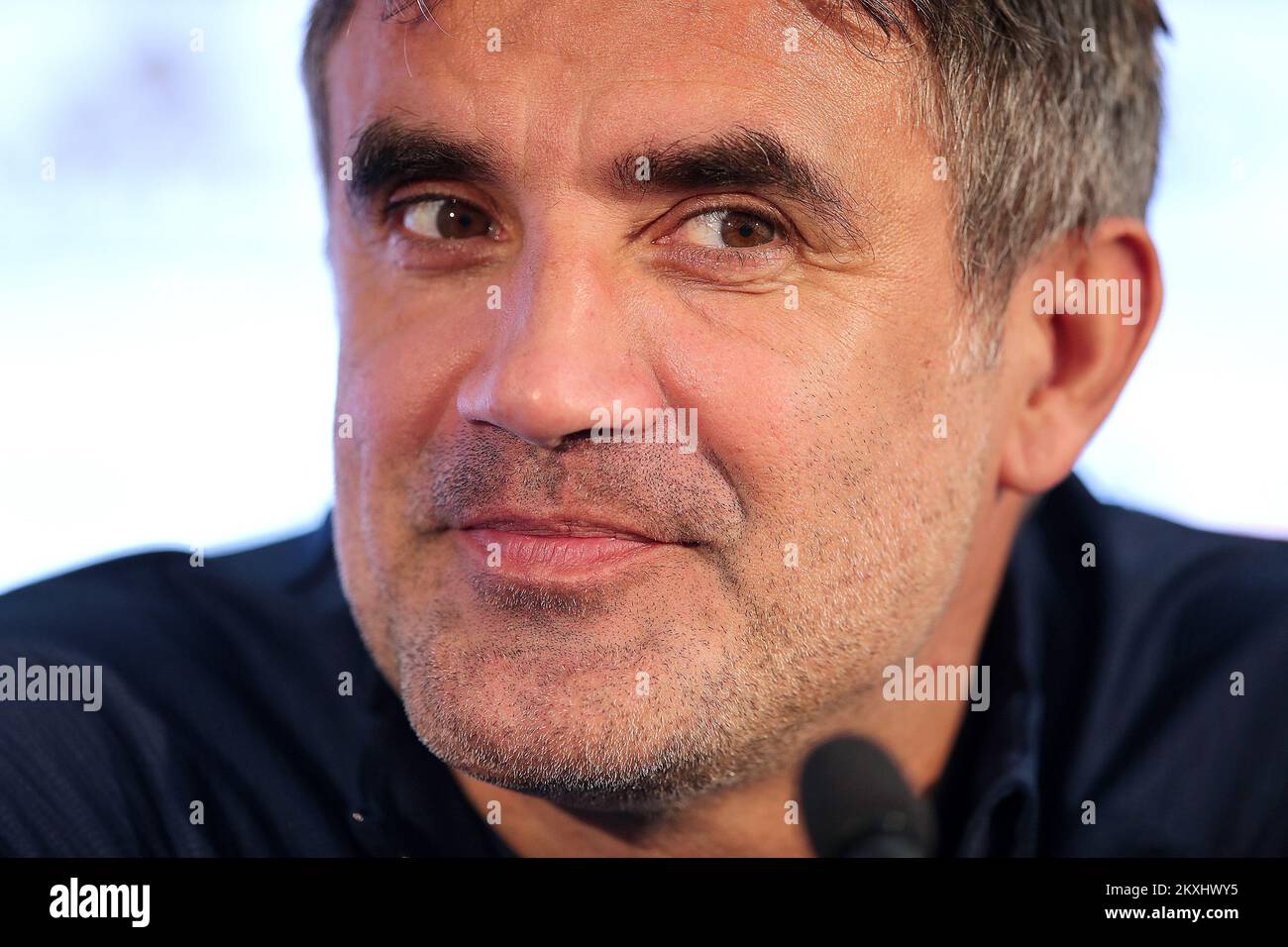 Coach Zoran Mamic at press conference of Dinamo football club, in ...