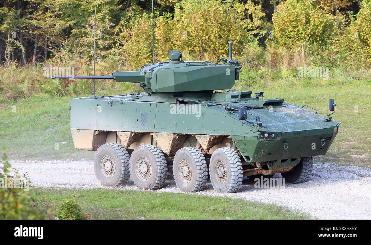 BOV Patria CRO 30 L armored combat vehicle take part in a final ...