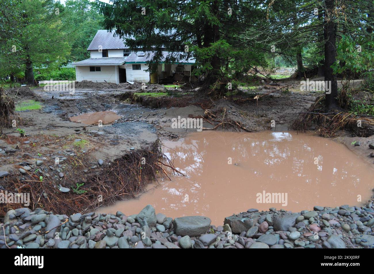 Damaged Properties From Hurricane Irene. New York Hurricane Irene ...