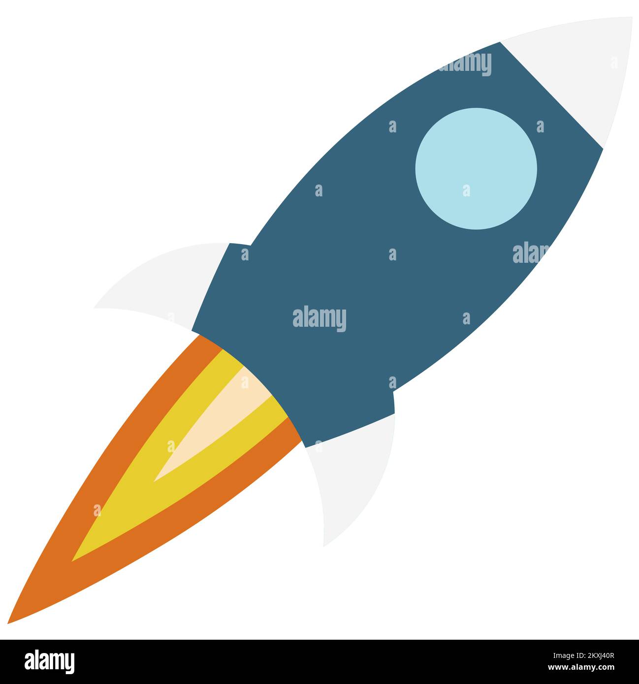 Rocket launch, ship. Start up object Stock Vector Image & Art - Alamy