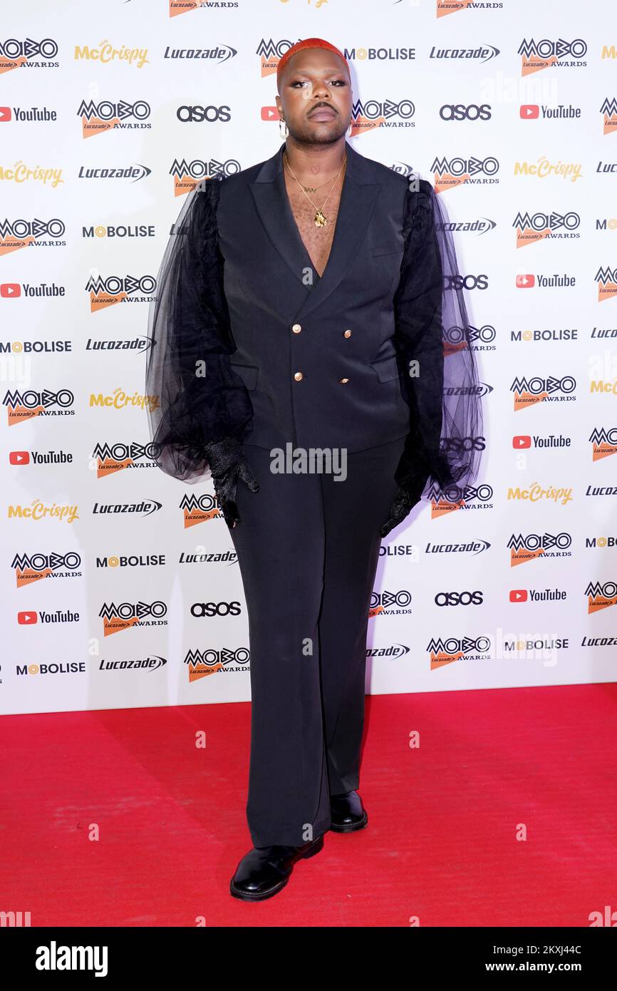 MNEK attending the Mobo Awards 2022 at the OVO Arena Wembley, London ...