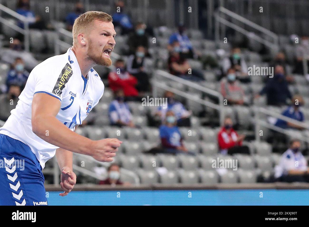 David Mandic of PPD Zagreb celebrates the goal during 5th round of the ...