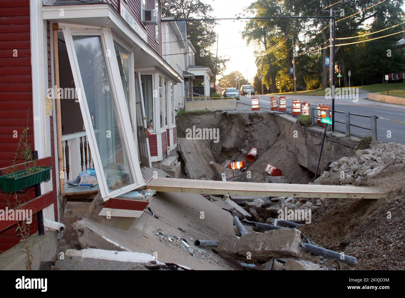 Brandon VT Main Street. Vermont Tropical Storm Irene. Photographs ...