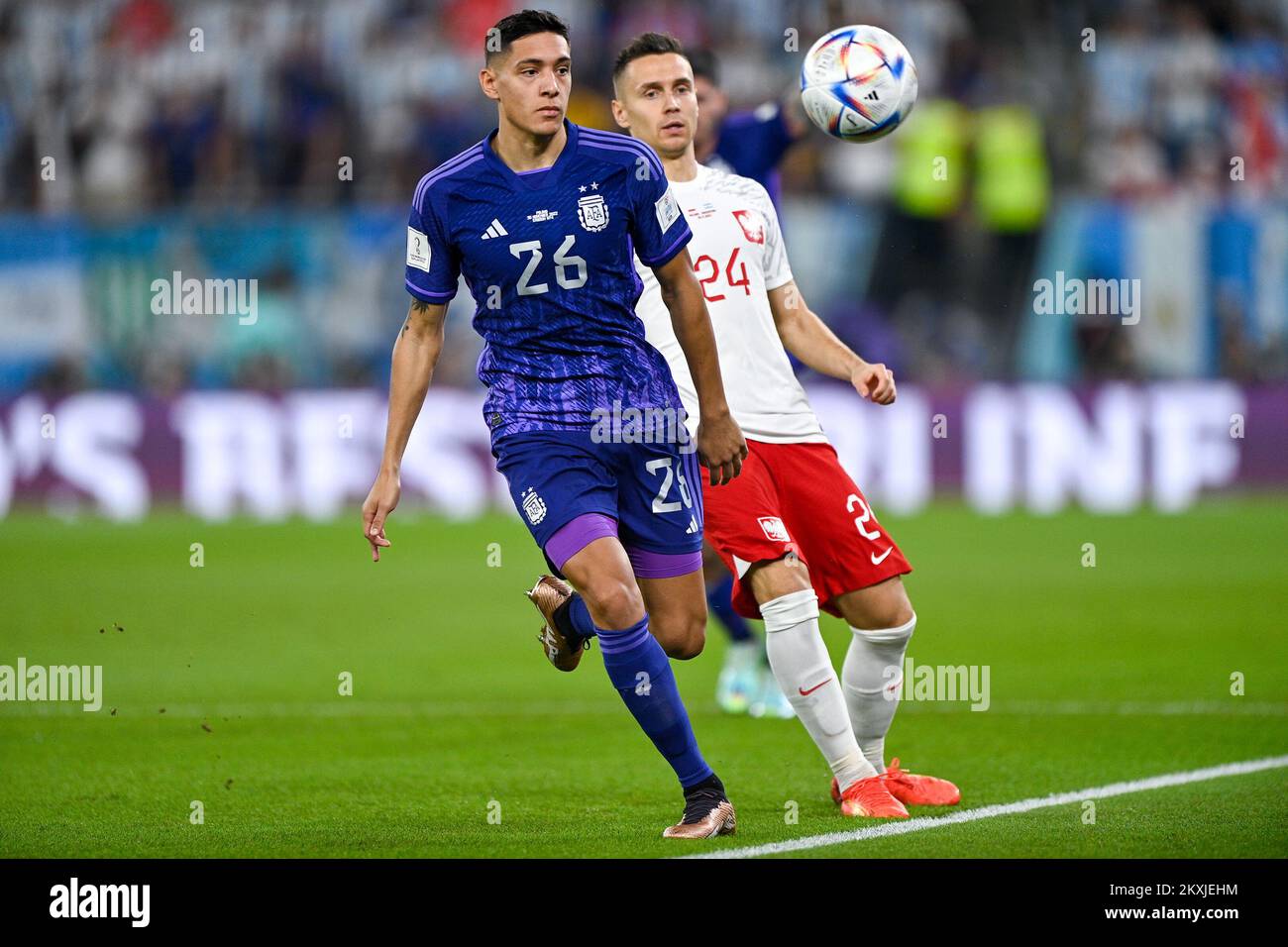 DOHA, QATAR - NOVEMBER 30: Nahuel Molina of Argentina during the Group ...