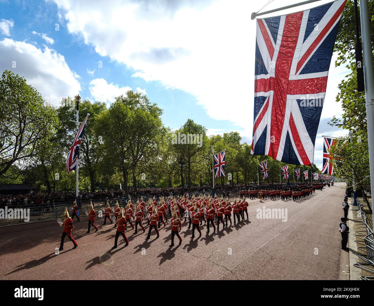 Guards at the head of the procession photographed during The ceremonial ...