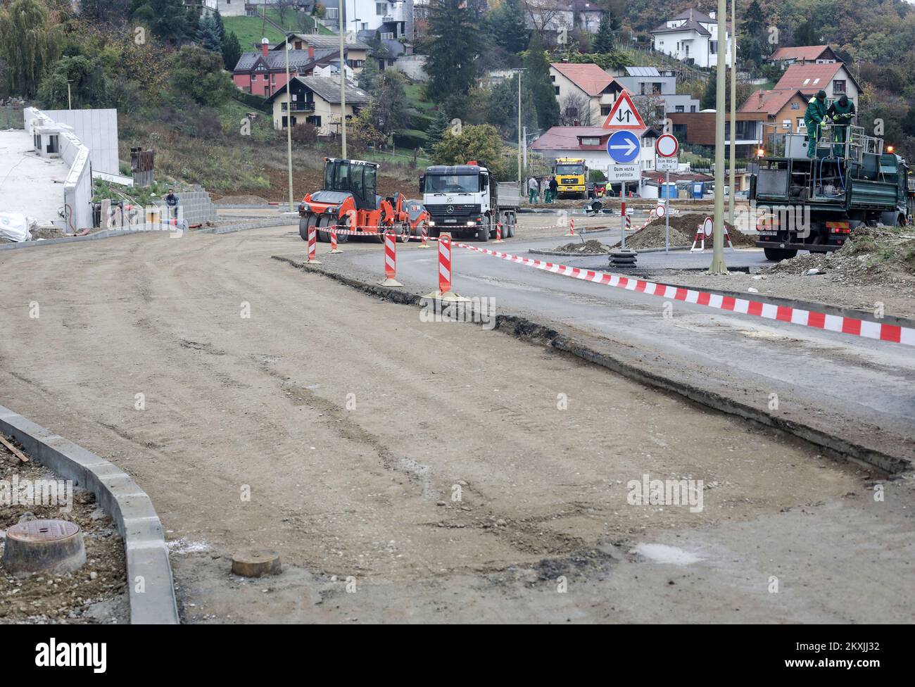 Construction site of the one of the most expensive cable cars per ...