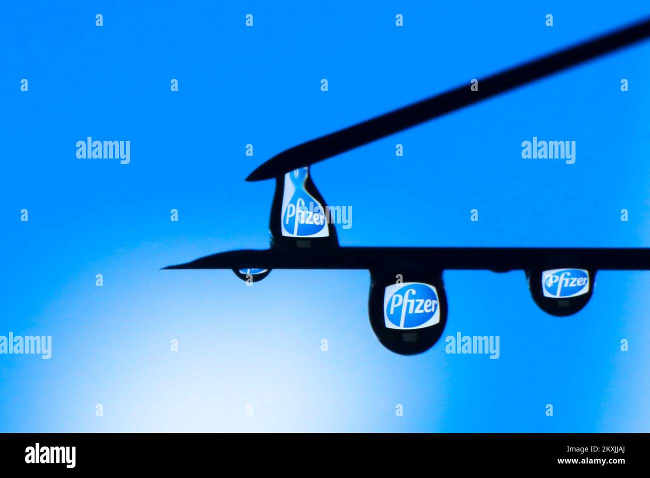 Covid-19 vaccine illustration in Sarajevo, Bosnia and Herzegovina on 11 ...