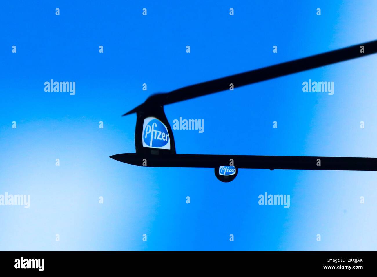 Covid-19 vaccine illustration in Sarajevo, Bosnia and Herzegovina on 11 ...
