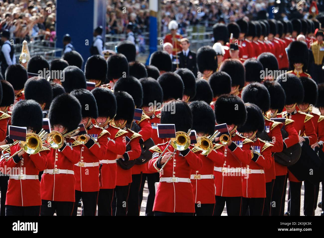 Guards at the head of the procession photographed during The ceremonial ...